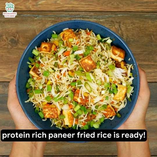 Paneer Fried Rice » Bharadwaj Kitchen
